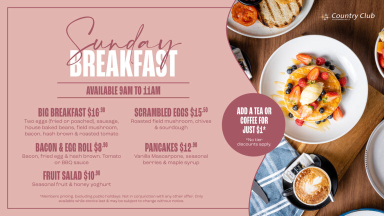 Dining Promotions | Country Club Gledswood Hills